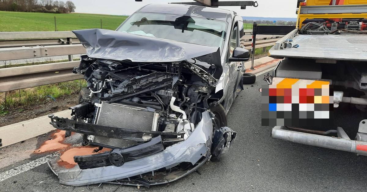 Zwei Leichtverletzte nach Unfall auf A45 bei Wetzlar